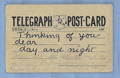 VINTAGE POSTCARD COMIC TELEGRAPH POST-CARD POSTED 1908 | eBay