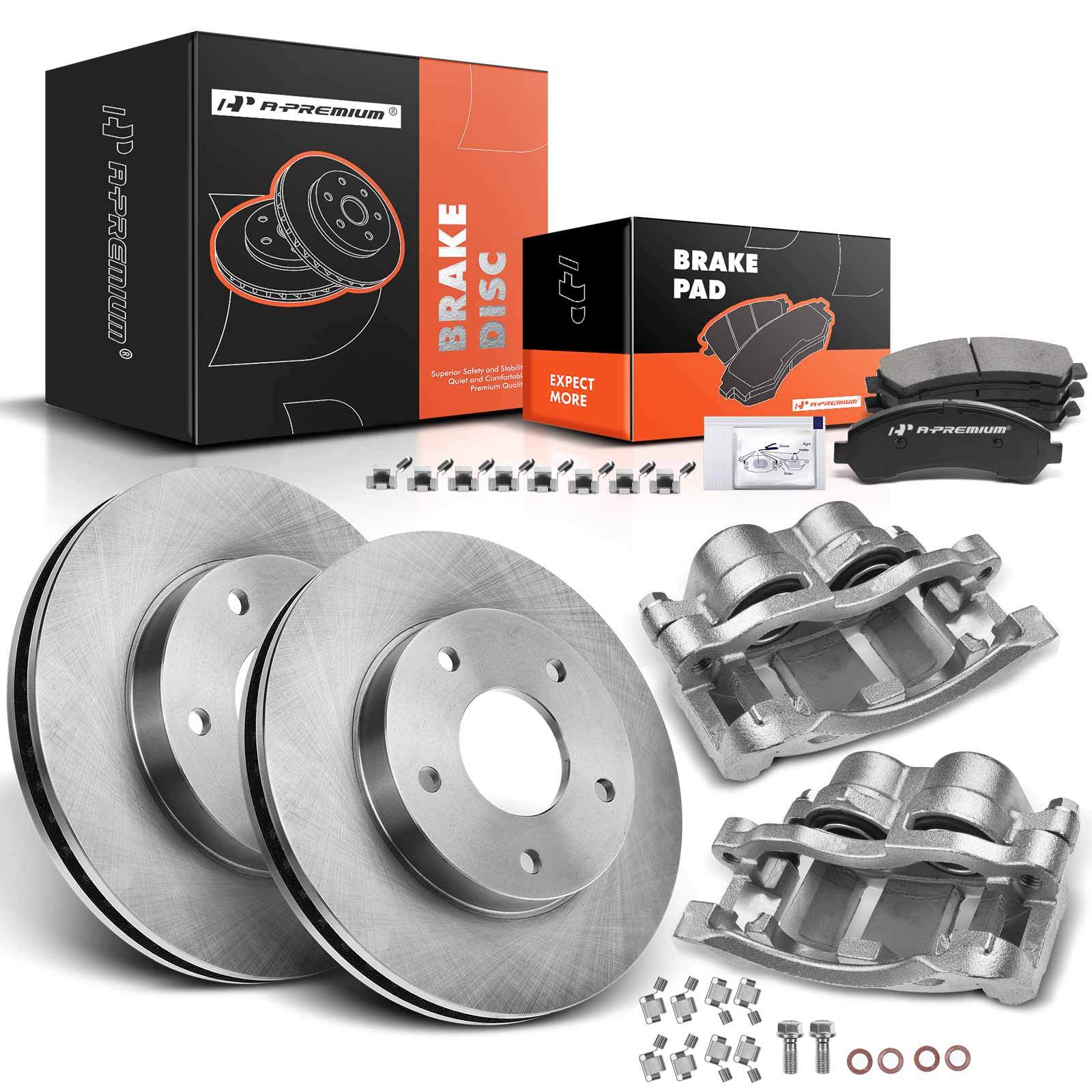 Front Disc Brake Rotor & Pad + Brake Caliper for Chevrolet Blazer 98-05 ...