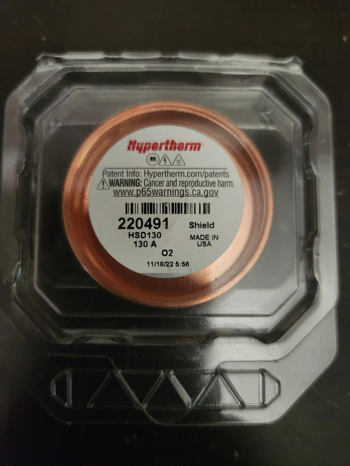 Hypertherm 220491 SHIELD HSD 130A O2/AIR, Qty.1 | eBay