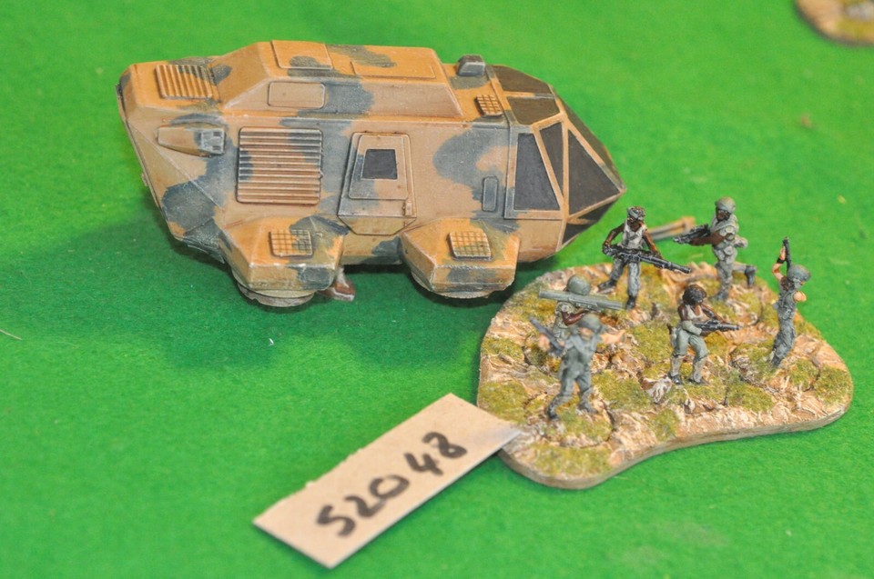 28mm sci-fi troopers mobile infantry 6 figs & 1 vehicles (52048) | eBay