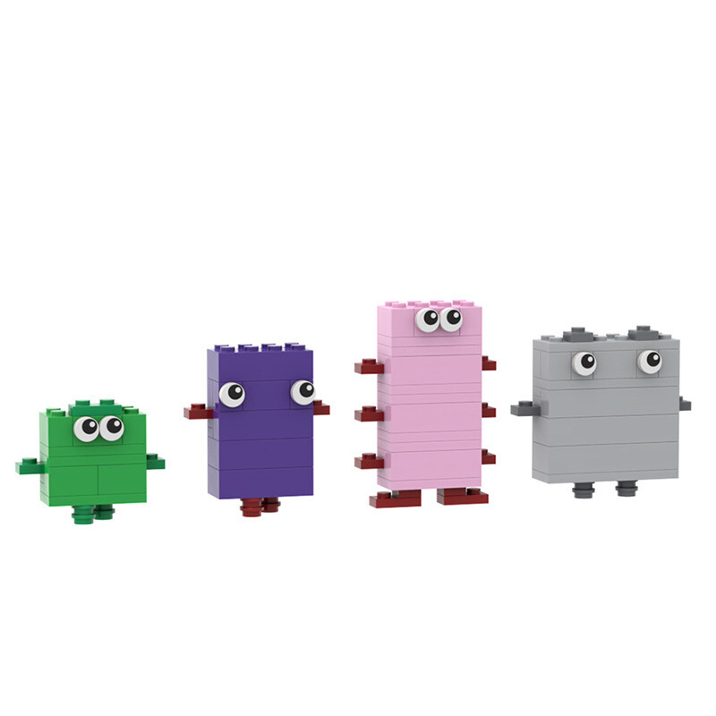 MOC Numberblocks 1-10 Building Blocks Toys Educational Number Blocks ...