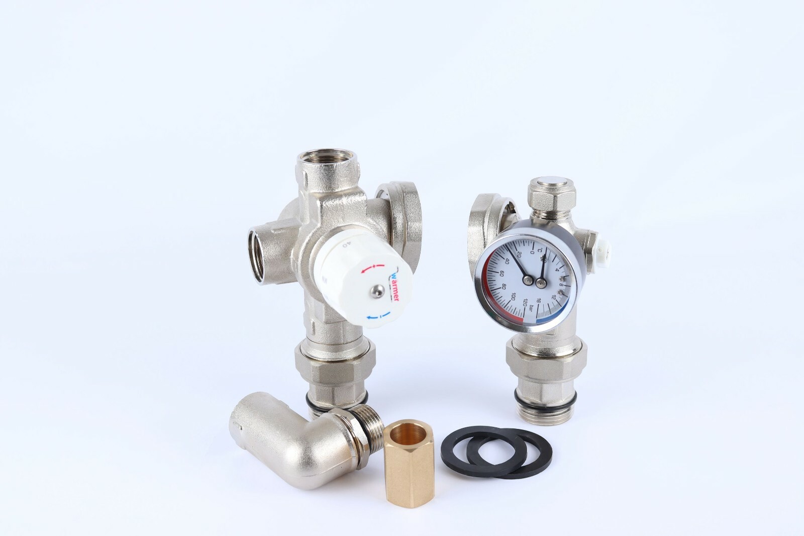 BLENDING VALVE FOR UNDERFLOOR HEATING MANIFOLD +2 x 22mmx3/4''M ...