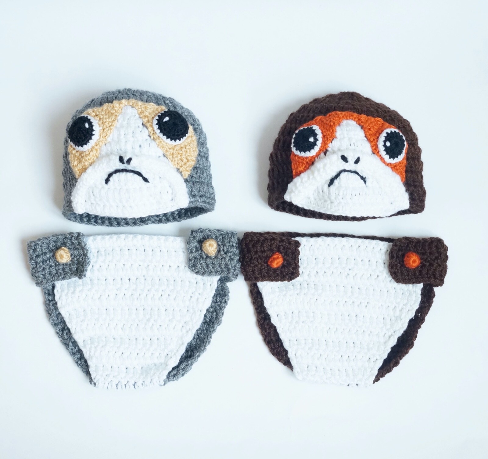 Porg Baby Hat and Diaper Cover Costume From Star Wars Halloween Costume ...