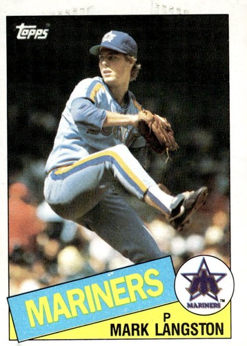 1985 Topps #625 Mark Langston - Seattle Mariners | eBay