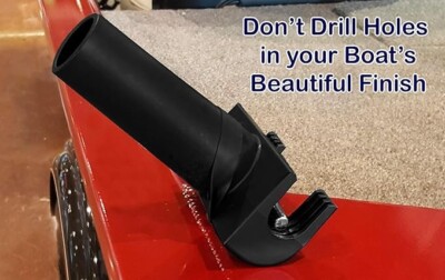 Fishing Rod Holder Cleat Mount in Seconds on Dock or Boat NO clamps or ...