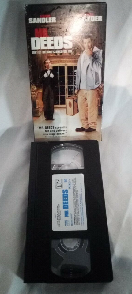 MR. DEEDS (VHS, 2002) Adam Sandler, Winona Ryder, John Turturro, Peter ...