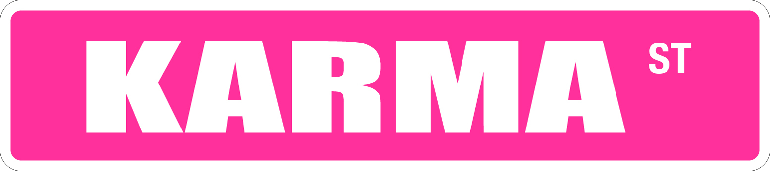 *Aluminum* Karma 4" x 18" Metal Novelty Street Sign SS 2117 | eBay