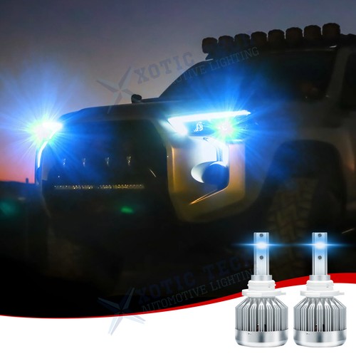 2x Super Bright 8000k Ice Blue 9005 9006 LED Headlight Conversion High ...