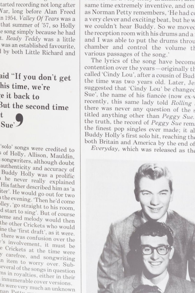 The Buddy Holly Story By John Tobler Book 1979 Rock Musician Biography ...