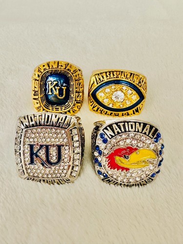 4 PCS Kansas Jayhawks Complete Ring Set, US SHIP 1992-2022 | eBay