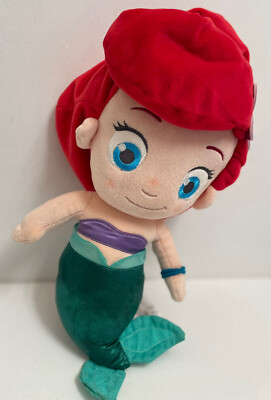 Disney Store Baby Ariel Little Mermaid Soft Plush Stuffed Animal Toy 13 ...