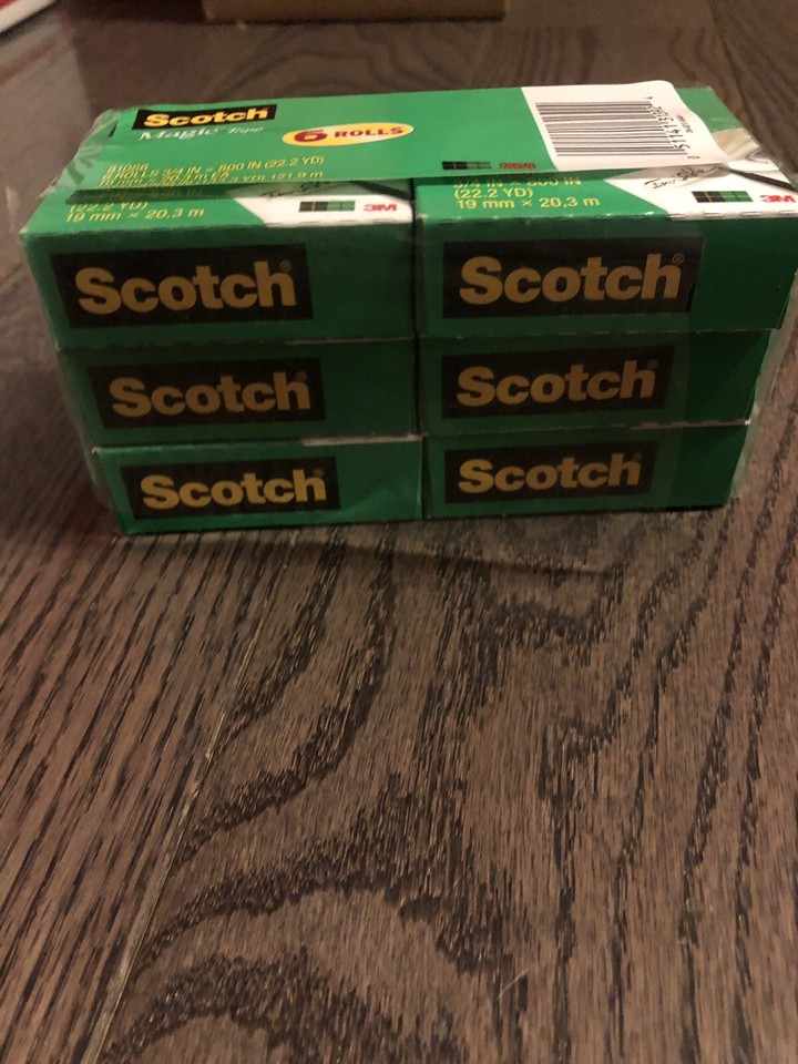 Scotch® Magic™ 810 Tape, 3/4" x 800", Pack Of 6 Rolls | eBay