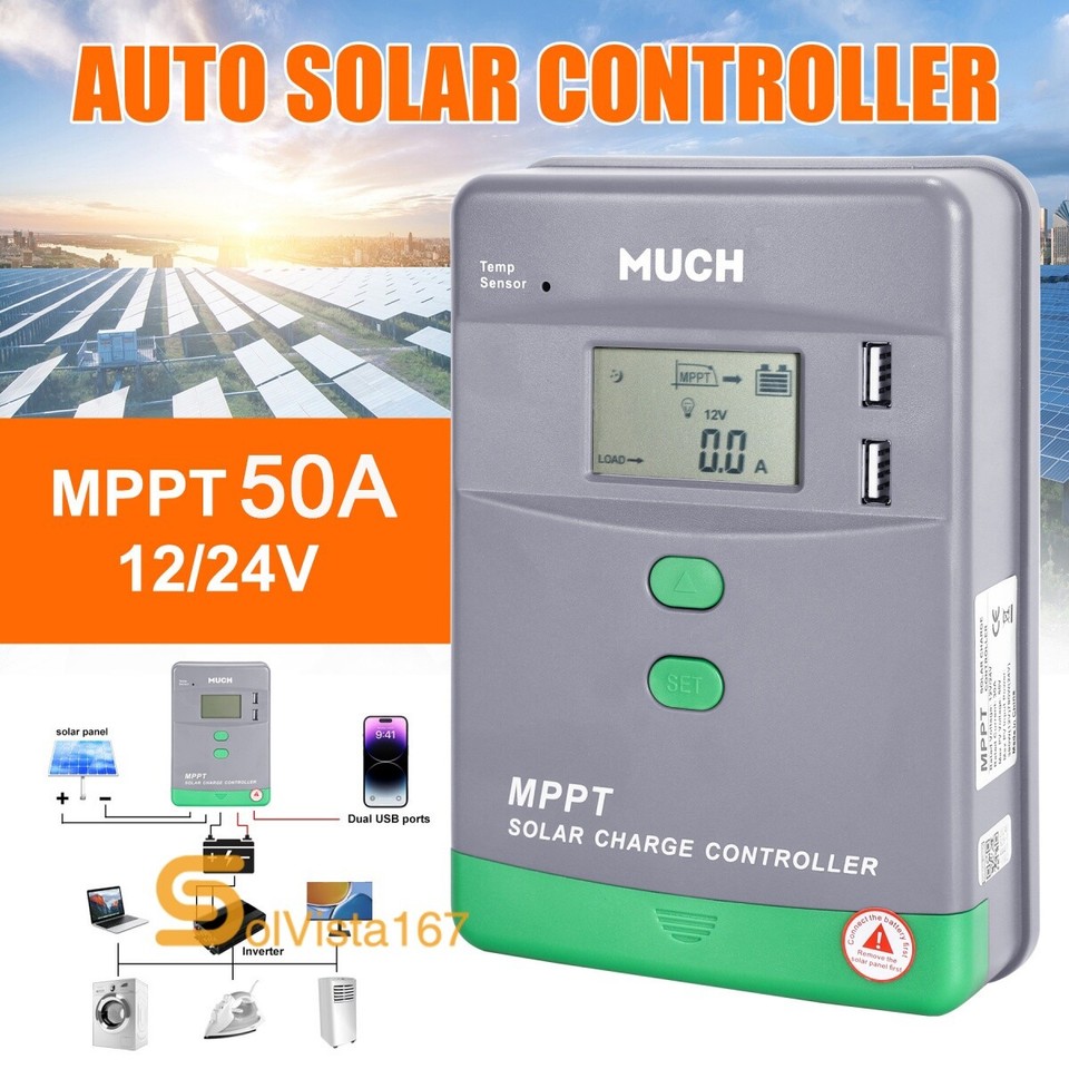 Smart 100A/60A MPPT Solar Charge Controller 150V Max Tracker for Solar ...