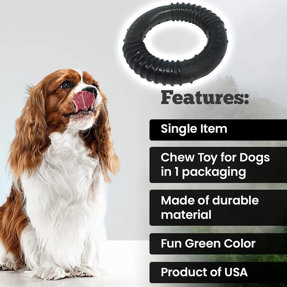 Dog Chew Toy for Aggressive Chewer Relieves Anxiety & Stress - Black ...