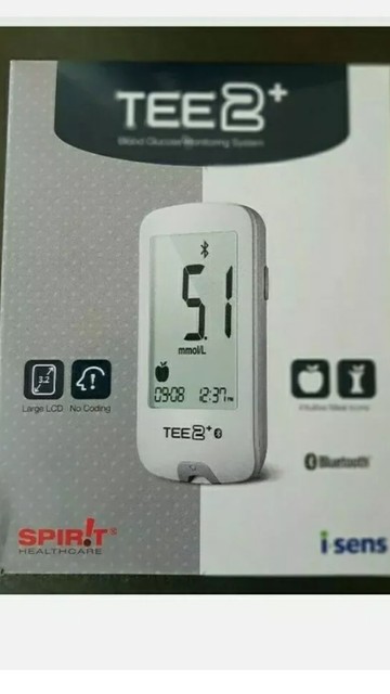 Tee2 Blood Glucose Meter Monitor - Accurate Self Coding Stores 500 ...