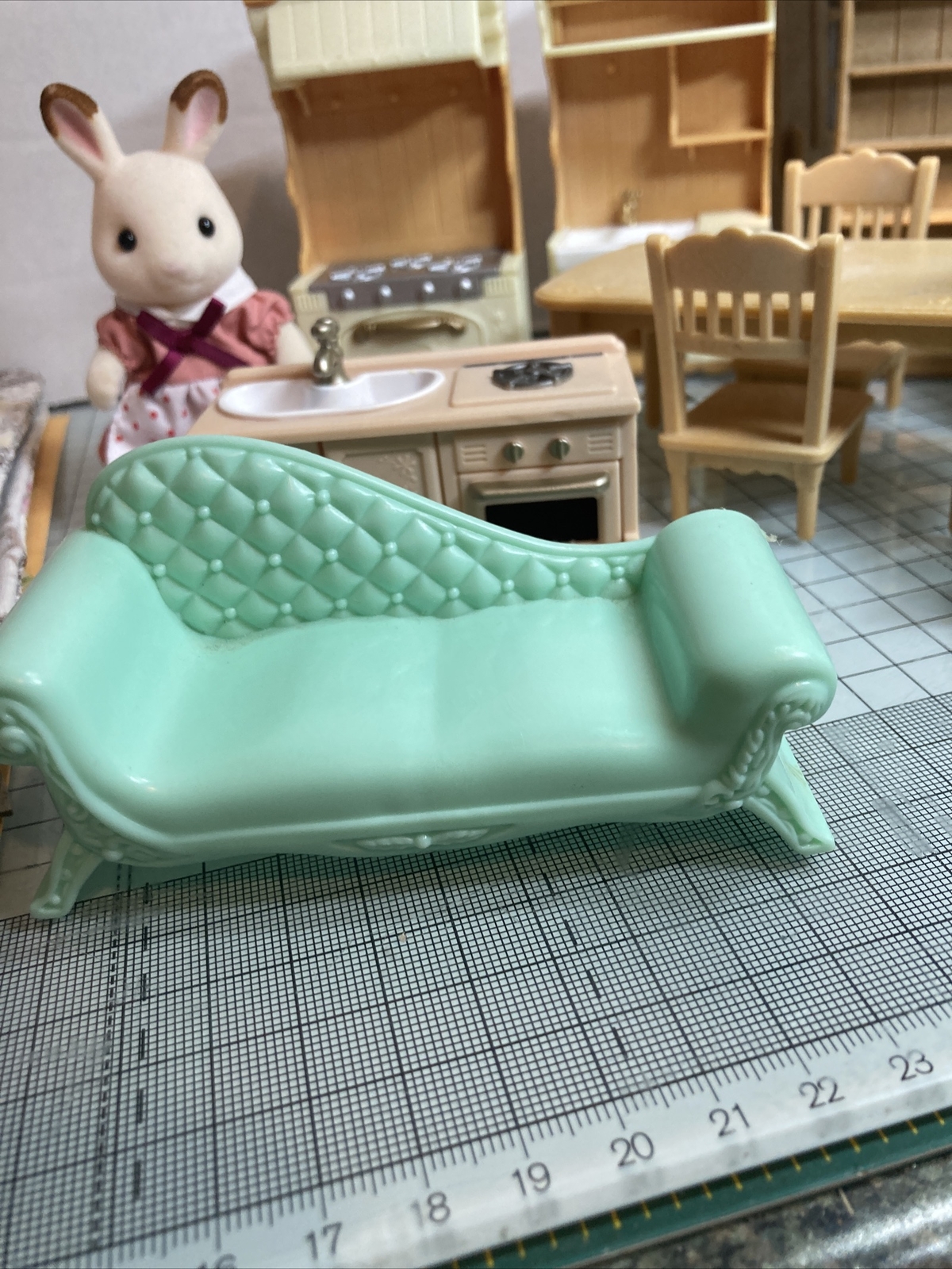 Doll Furniture Set calico critter other Table Kitchen Shelf Critter | eBay