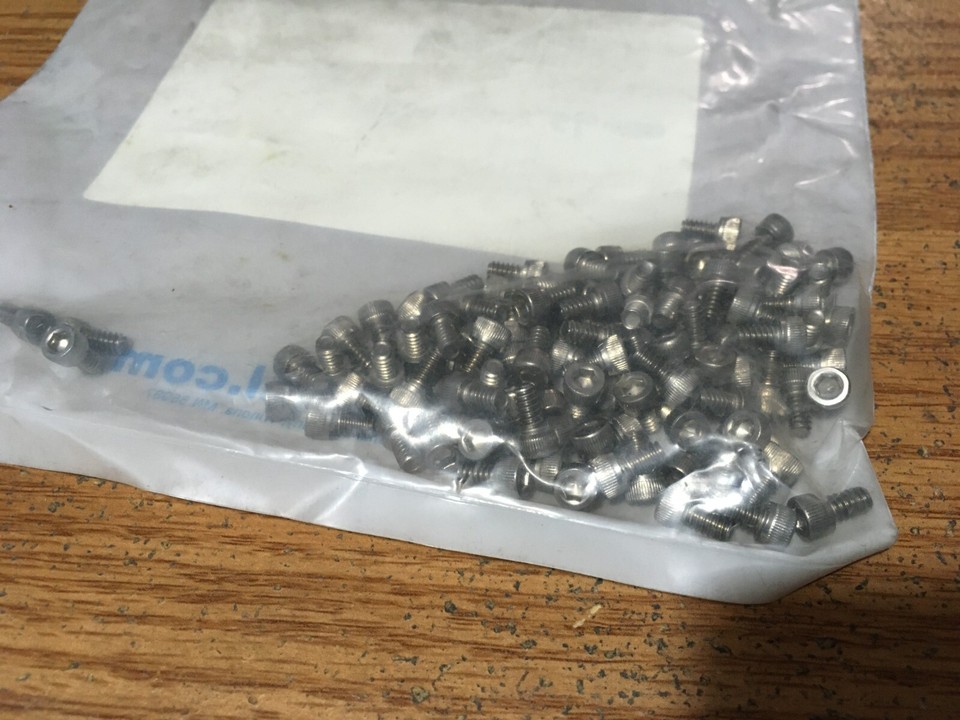 (95) #6-32 x 1/4" ASTM F837 Hex Drive Grade 18-8 Stainless Steel Socket ...