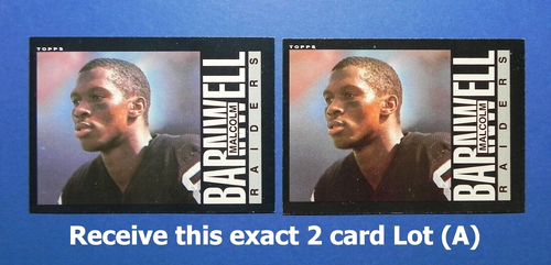 Malcolm Barnwell 1985 Topps Exact 2 Card Lot (A) #285 | eBay