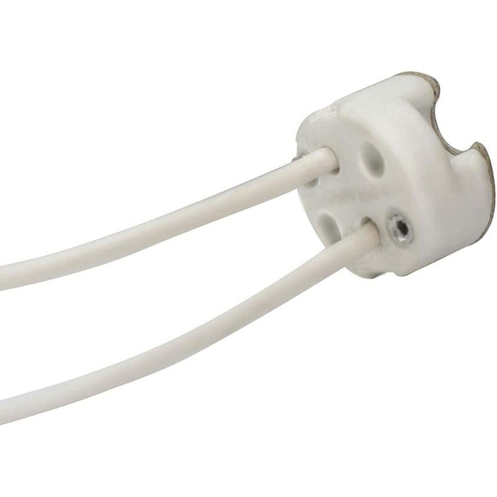 20Pack MR16,GU5.3,G4 MR11 Bi-Pin Socket Base Ceramic, Wire 5.9" US ...