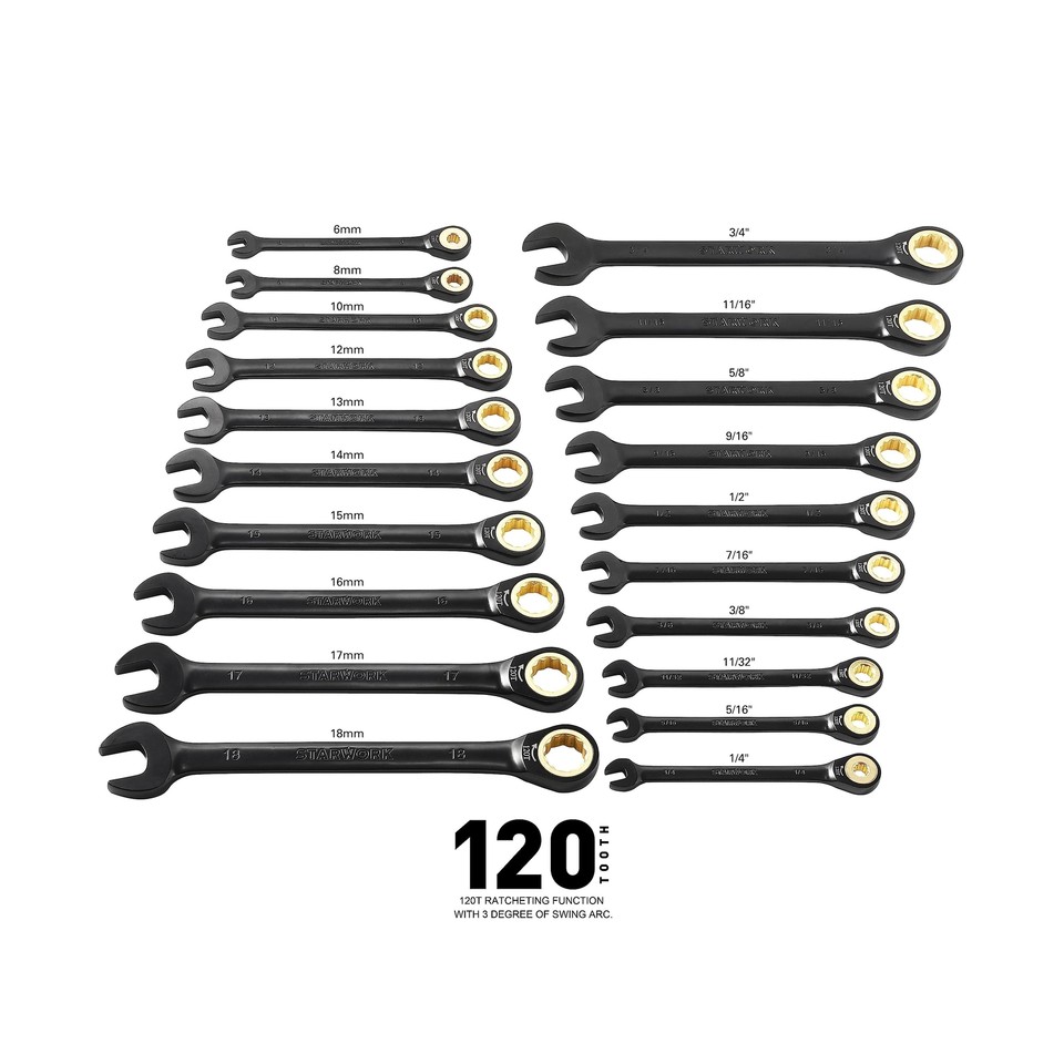 STARWORK TRUE MECHANIC™ 303-Piece Mechanics Tool Set, 120T Ratcheting ...