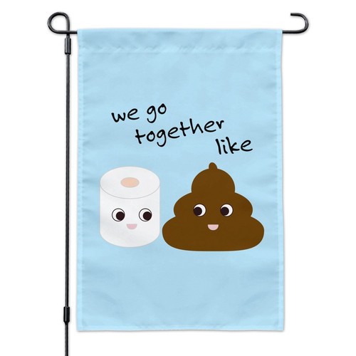 Toilet Paper and Poop We Go Together Like Funny Emoji Friends Garden ...