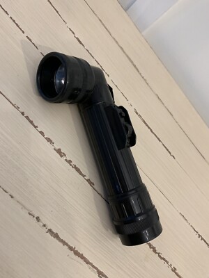 VINTAGE U.S. MILITARY NORDIC TL-122 Black FLASHLIGHT With Green Filter ...