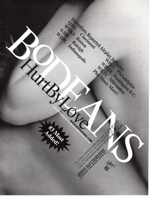 Vintage print Radio Music Promo BoDeans Hurt by love BLEND closer to ...