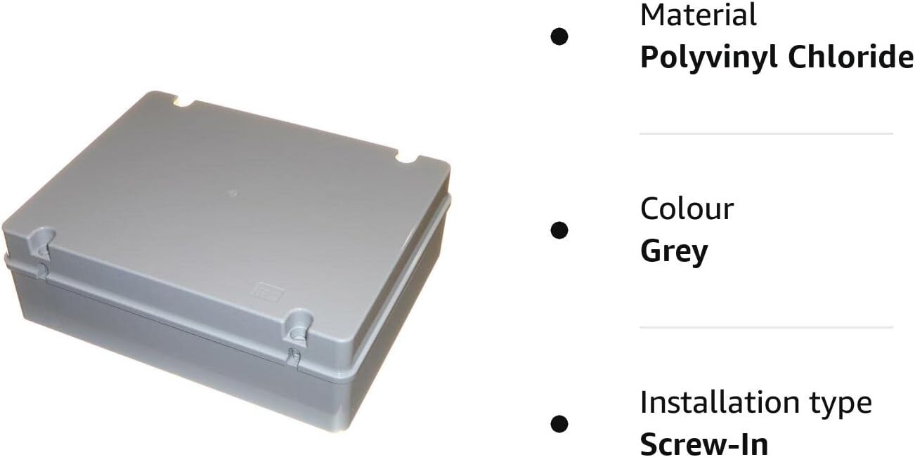 Large Junction Box 380mm x 300mm x 120mm Waterproof Electrical Panel ...