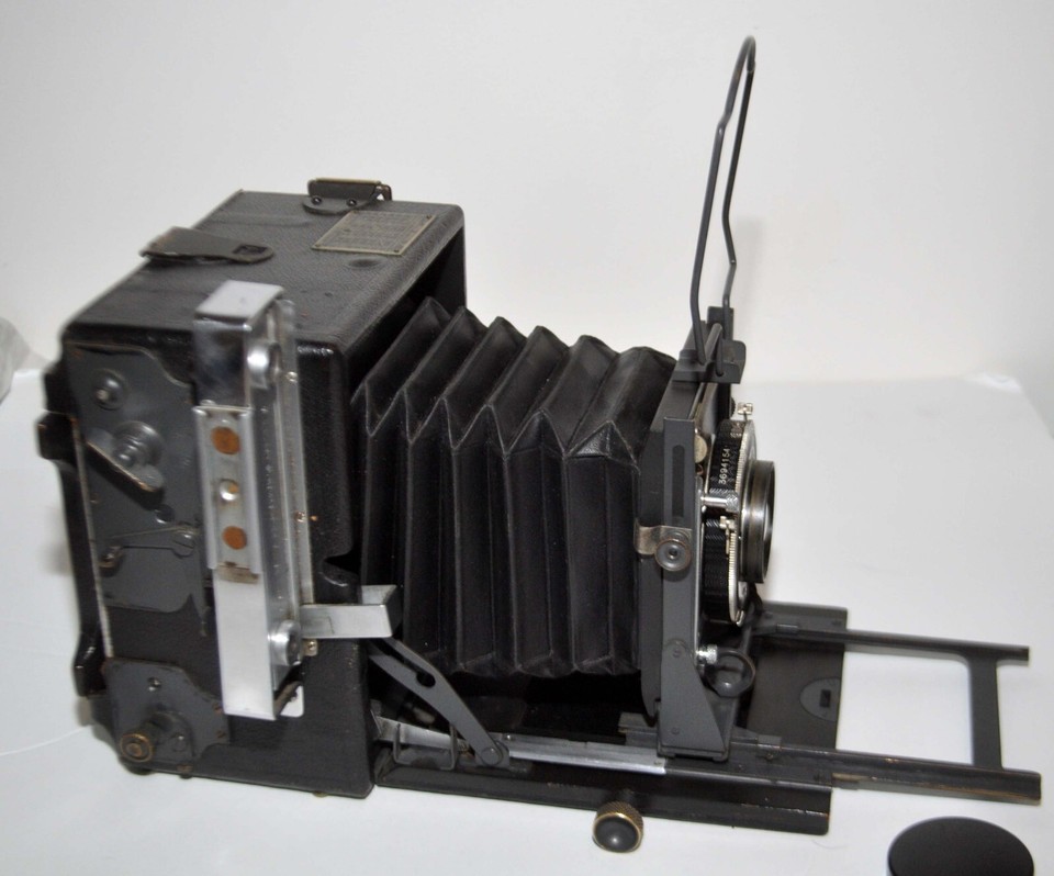 Graflex Speed Graphic 3x4 Press Camera w/ Compur Carl Zeiss Tessar 13 ...