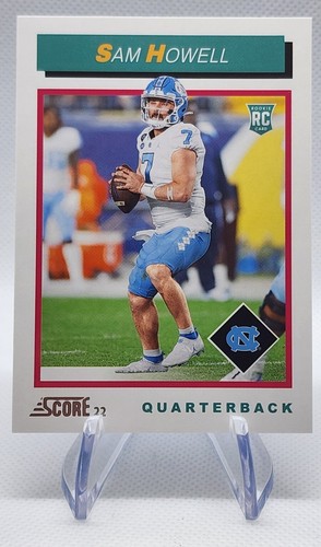2022 Panini Score Sam Howell Rookie Card RC #TB4 Tar Heels Commanders ...