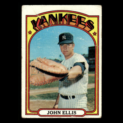 John Ellis #47 1972 Topps New York Yankees Baseball Card MLB VG | eBay