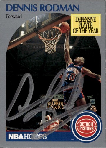 1990 NBA Hoops Dennis Rodman Defensive Player of the Year PSA ...
