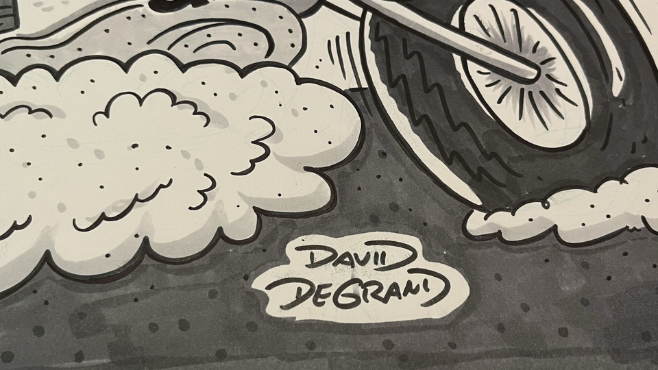 COMIC ARTIST~DAVID DEGRAND~ 11X17" ORIGINAL ART & AUTOGRAPHED~ #NOA ...