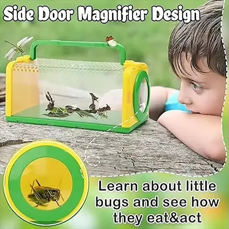Insect Capture Cage & Butterfly Net Kids Outdoor Exploration Bug ...