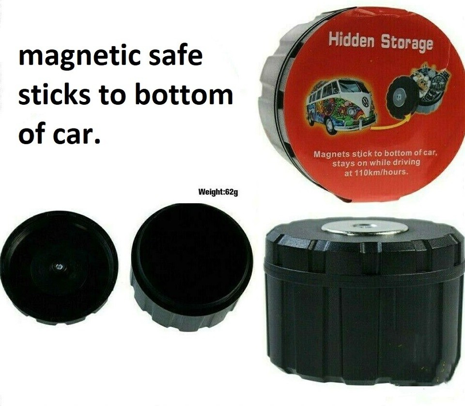 MAGNETIC CAR VAN BIKE STASH SAFE LOCK KEY BOX HIDDEN STORAGE SECRET ...