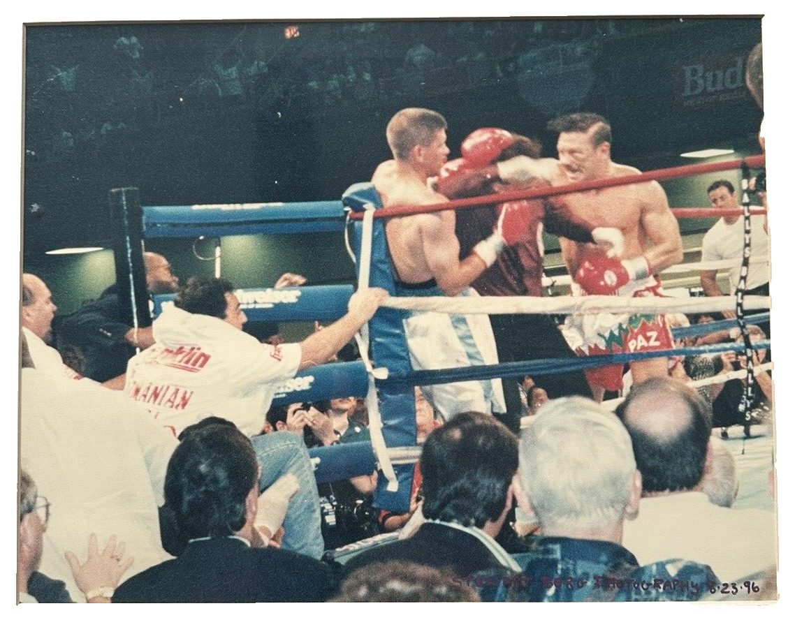 Vinny Pazienza vs Dana Rosenblatt Fight Picture & Ticket 8/23/96 Boxing ...