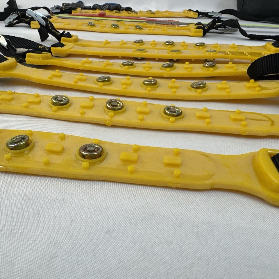 Good Road Tire Snow Chains Yellow Straps In Black Bag Safety Fast Ship ...