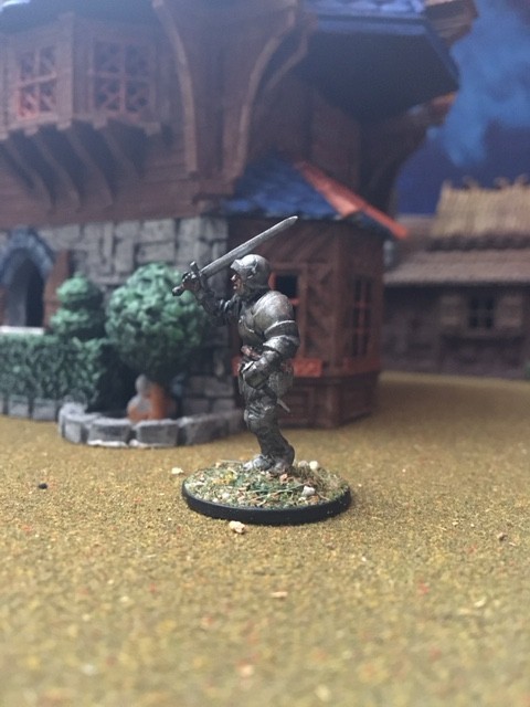 Fighter Paladin hand painted Perry model 28mm wr 50 knight plate mail ...