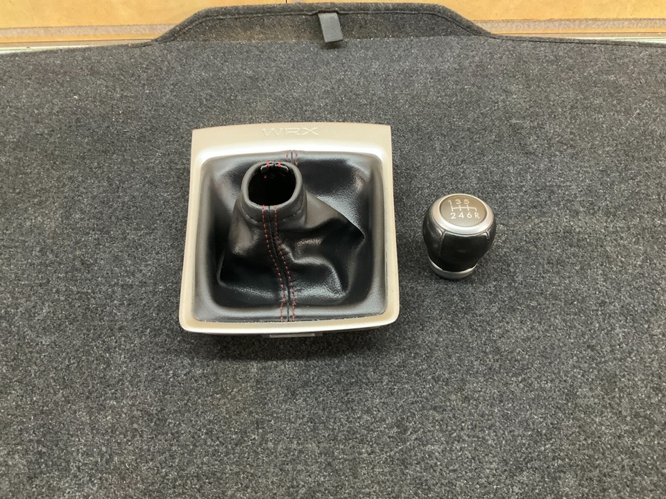 ⭐15-19 Subaru WRX Shift Boot & Shifter Trim Bezel Surround W/Knob OEM M ...