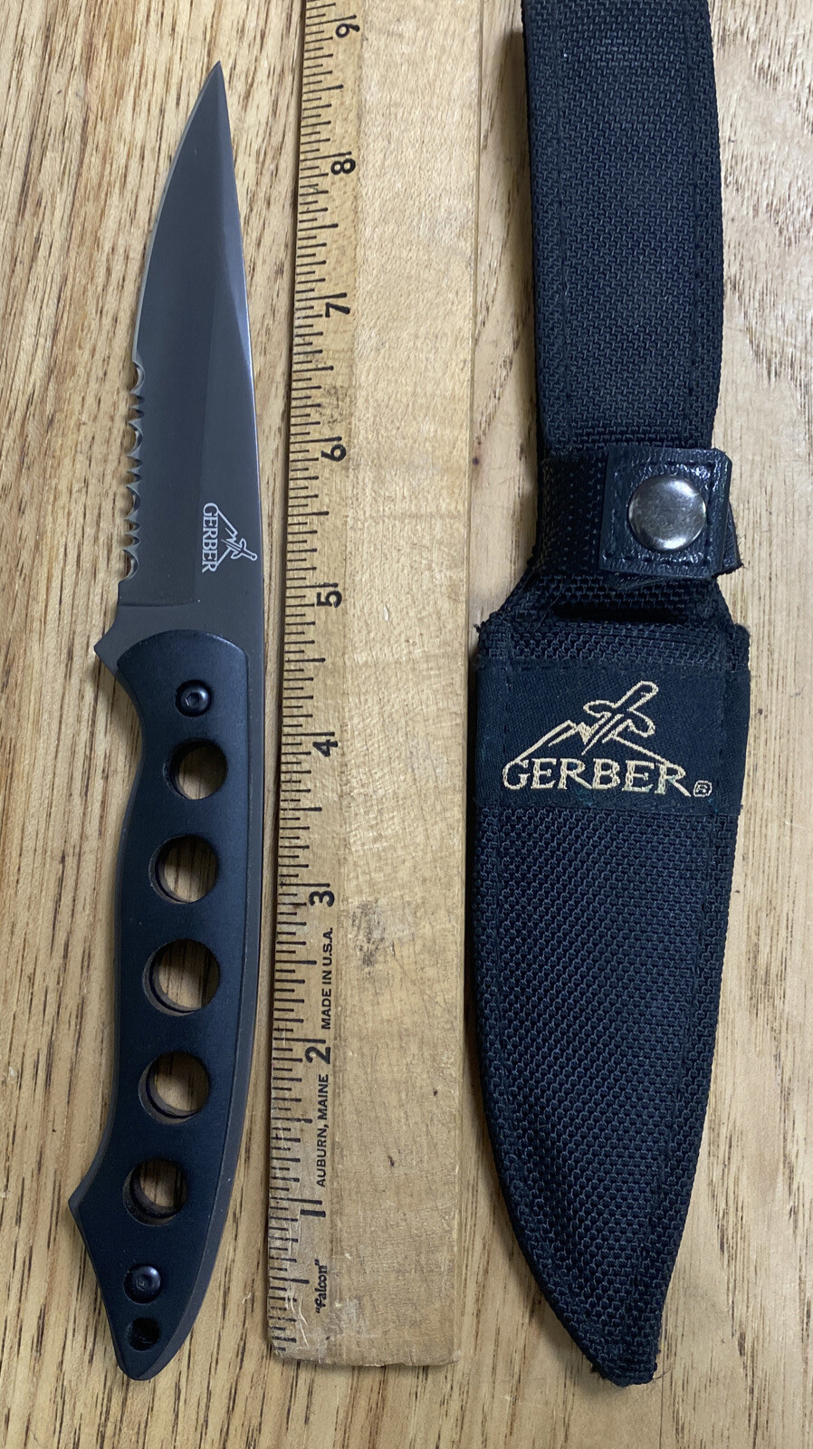 Gerber Bolt 440 Fixed Blade Tactical Knife W/Sheath Vintage | eBay