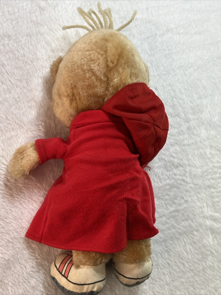 Vintage 1983 Alvin And The Chipmunks ALVIN 11” Plush Doll CBS Toys Red ...