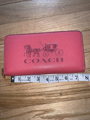 Coach Colorblock Embossed Leather Horse & Carriage Long Zip Around ...