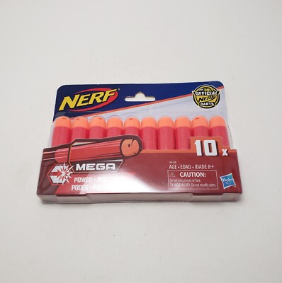 NEW Hasbro Nerf N-Strike Mega Dart Refill (10 Pack) Official Toy | eBay