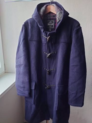 Gloverall Original English Navy Wool Blend Duffle Coat Made in England ...
