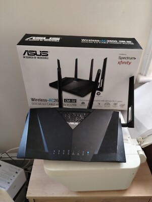 ASUS CM32 AC2600 DOCSIS 3.0 Cable Modem Router ( ONE ANTENNA MISSING ...