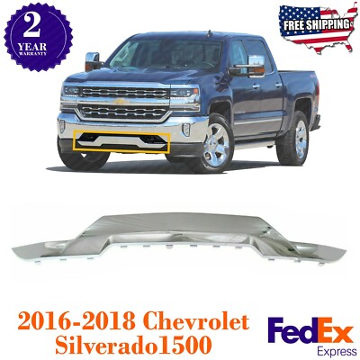 Front Bumper Lower Skid Plate Trim Chrome For 2016-2018 Chevrolet ...