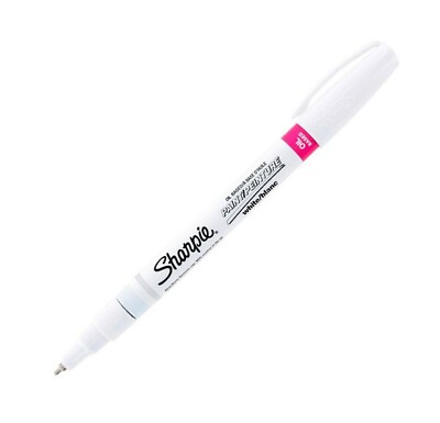 White Sharpie Paint Marker Extra Fine Tip Pen Oil Based UK STOCK FAST ...