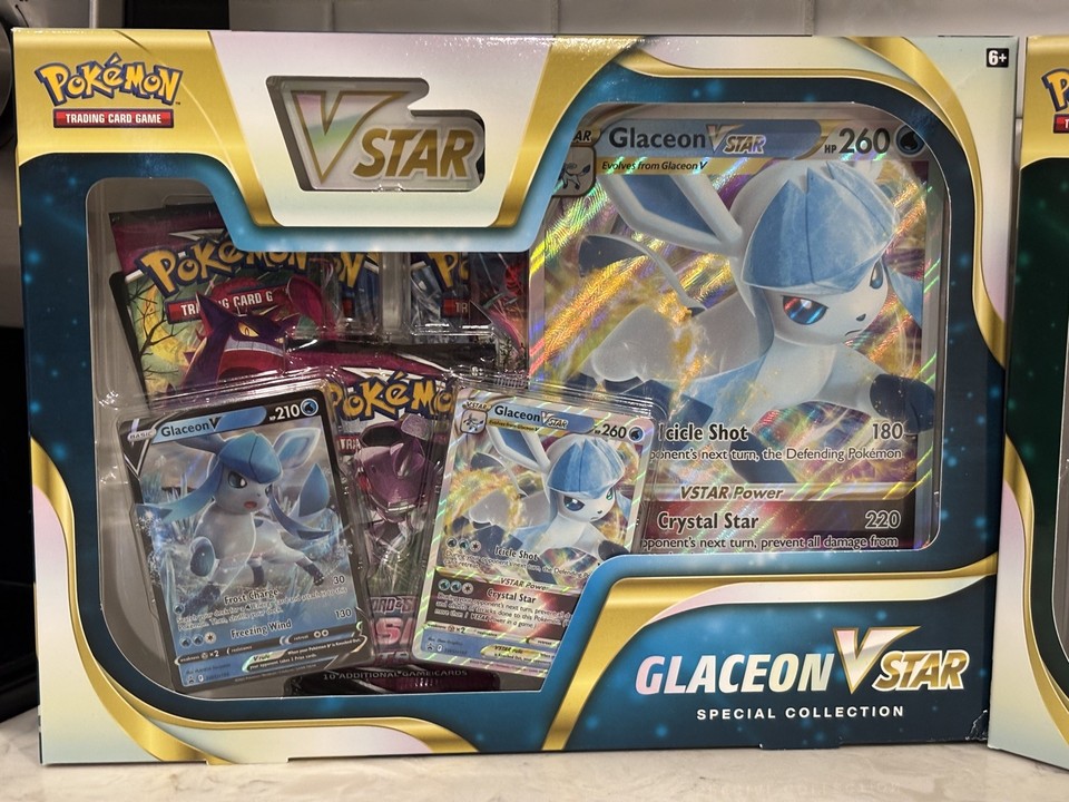 POKEMON TCG GLACEON & LEAFEON V STAR Special Collection Boxes - Brand ...