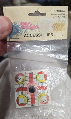 1:12 Scale play room Mini Parchesi Game Accessory | eBay