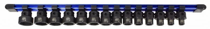 Astro Pneumatic 14pc 3/8" Drive Metric Nano Impact Sockets with Rail ...